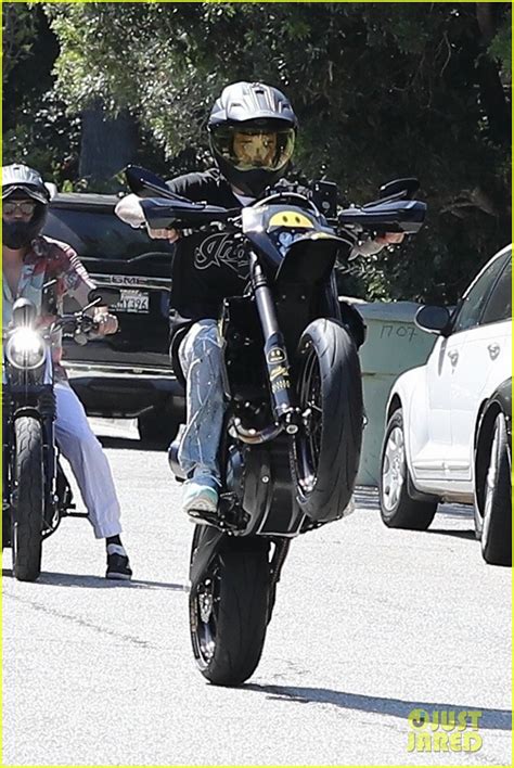 Justin Bieber Pops A Wheelie During Motorcycle Ride Photo 4341515