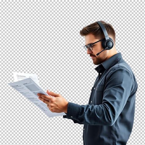 male technical writer with documentation premium ai generated psd