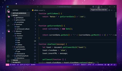 Put The Secondary Sidebar Of VS Code To Good Use Amit Merchant A Blog On PHP JavaScript