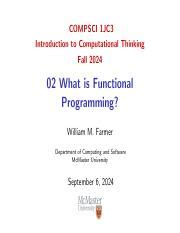 Understanding Functional Programming: Concepts & Paradigms | Course Hero
