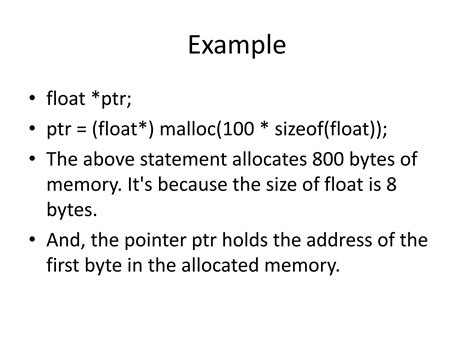 Dynamic Memory Allocation Pptx Operating Systems Computer Software And Applications