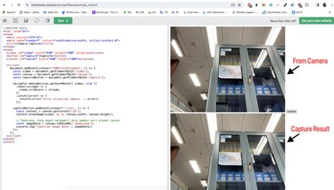 Javascript Foto Kamera Di Browser Chrome