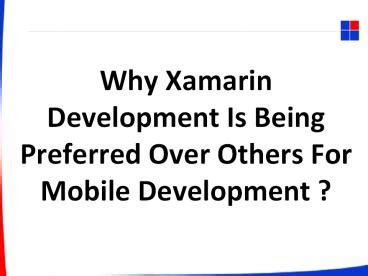 Xamarin Presentation Free To Download