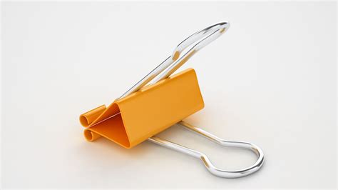 바인더 클립 04 3d 모델 9 Max 3ds Fbx Obj Free3d