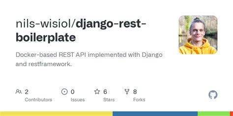 Github Nils Wisioldjango Rest Boilerplate Docker Based Rest Api Implemented With Django And