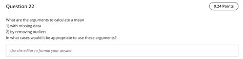 Solved Question What Are The Arguments To Calculate A Chegg