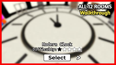 Broken Clocks Escape Room Modern Clock Walkthrough Roblox Youtube