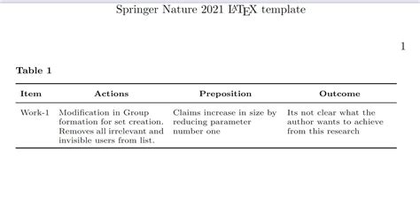 Springernature Springer Latex Table Borders And Text Wrapping Tex