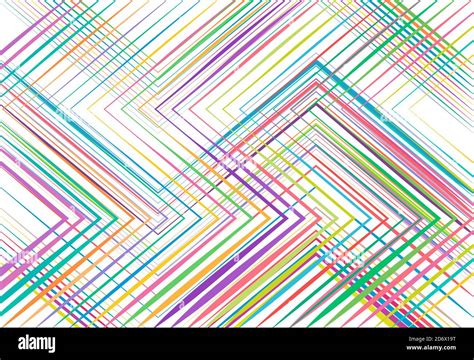 Modern Vivid Vibrant Geometric Structure Network Chaotic Jumble Of Straight Angular