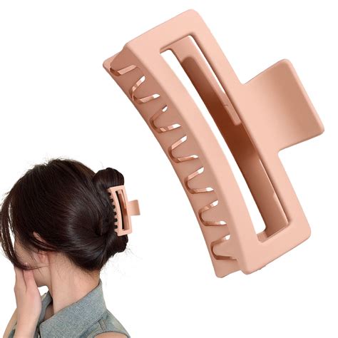12 Pack 51 Inch Matte Square Hair Claw Clips For Women Strong Hold