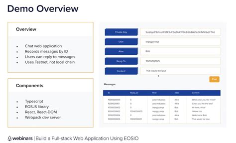 learning eosio with lena block one webinar 3 3 “build a full stack