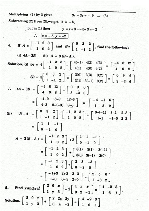exercise 3 1 matrices and determinants mathematics fsc part 1 first