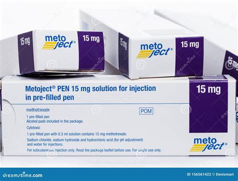 London Uk August 18 2019 Pack Of Metoject 15mg Solution For Injection In Pre Filled Pen On