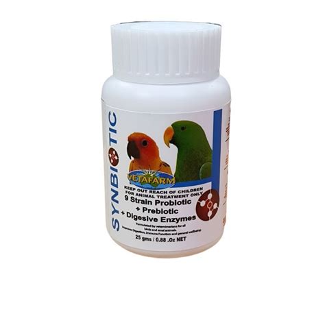 Synbiotic Probiotic Prebioticdigestive Enzymes 25gm And 50gm For Birds