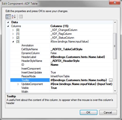 Working With Adf Desktop Integration Table Type Components