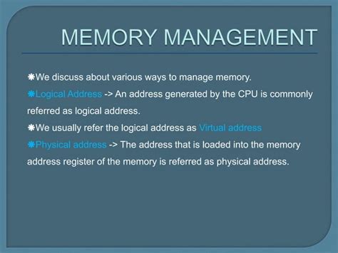Contiguous Memory Allocation Pptx Operating Systems Computer Software And Applications