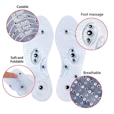Acupressure Magnetic Reflex Insoles For Foot Pain Unicun