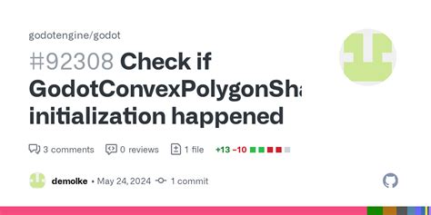 Check If Godotconvexpolygonshape3d Initialization Happened By Demolke · Pull Request 92308