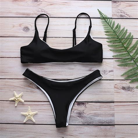 Joower Full Coverage Bikini Sets For Women High Leg Bikini Bathing