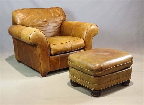 Leather Chair And Ottoman Auction