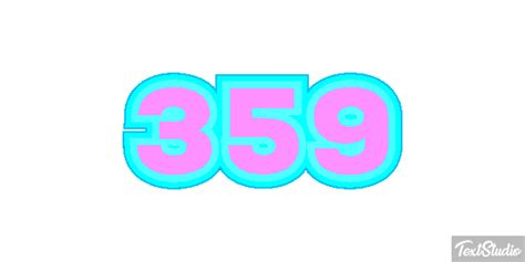 359 Number Animated  Logo Designs