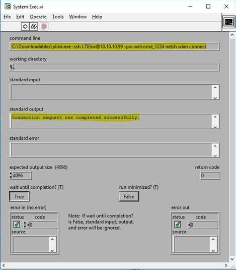 System Exec Command Working In Win10 And Not Working In Win7 Ni Community