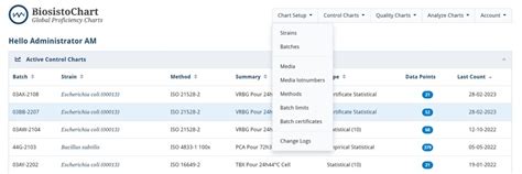 Chart Setup • Biosistochart User Guide