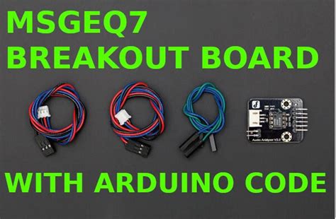 Audio Analyzer Msgeq7 Breakout Board Module Equalizzatore Grafico 7