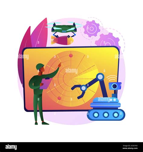 Military Robotics Abstract Concept Vector Illustration Stock Vector Image And Art Alamy