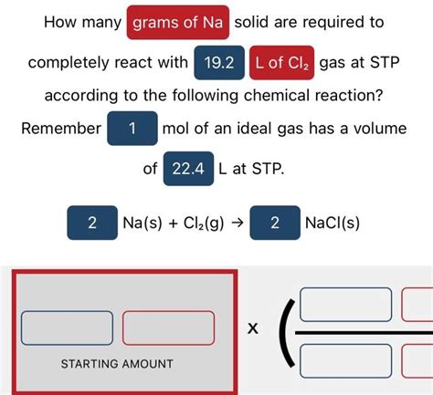 Solved How Many Grams Of Na Solid Are Required To Completely Chegg