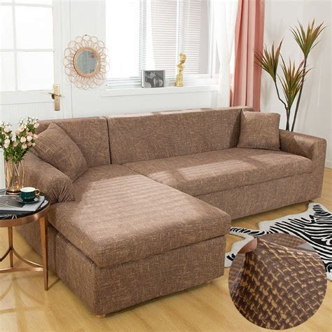 Vienne Brown Sectional L Shaped Couch Cover Shop Couch Covers