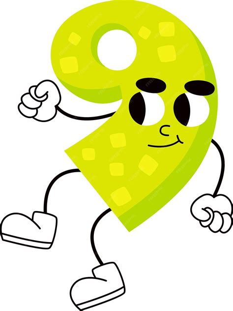 Premium Vector 9 Digit Number Character Alphabet