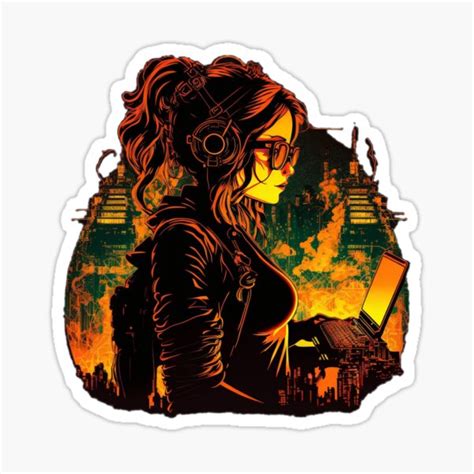 steampunk coder 3 a fusion of old and new technology sticker for