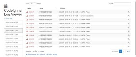 How To View Remote CodeIgniter Log Files In The Browser And Postman SmattMe