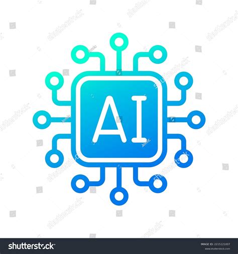 Ai Processor Chip Artificial Intelligence Technology Stock Vector Royalty Free 2215121007