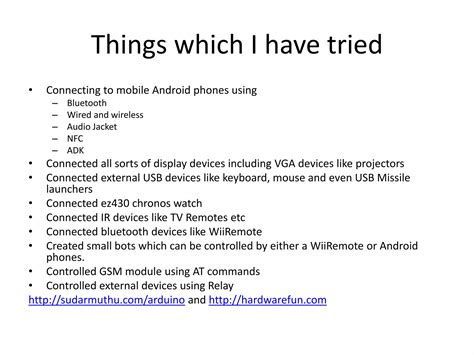 Capabilities Of Arduino Including Due Ppt