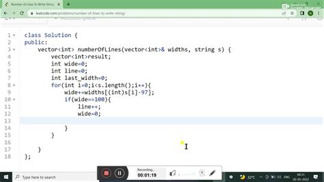 806 Number Of Lines To Write String Leetcode Solution In C