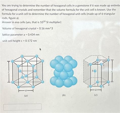 solved you are trying to determine the number of hexagonal