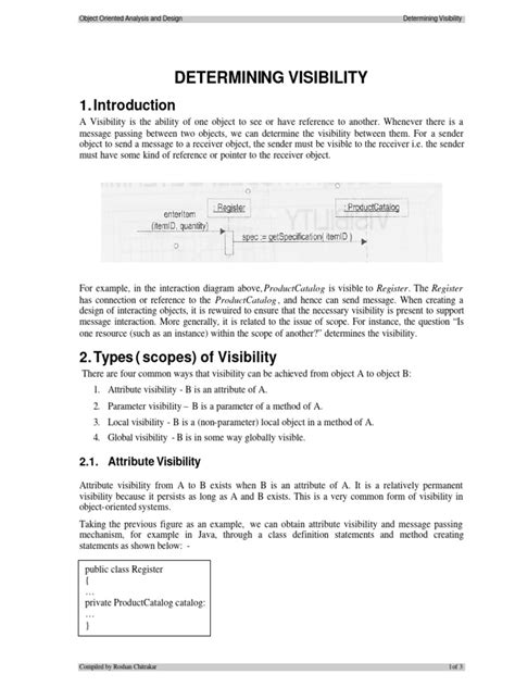 Visibility Pdf Method Computer Programming Object Computer Science