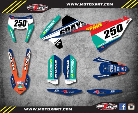 Custom Graphics Kit 6ds Style Style Decals Stickers Fits Ktm Exc 2017