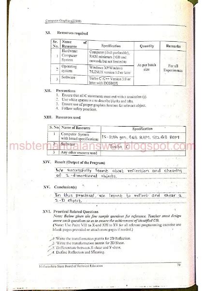 22318 Computer Graphics Cgr Solved Lab Manual Pdf Manual Answer Msbte