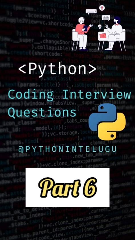 👨‍💻python Geeks 🐍 Telugu Python Coding Interview Questions Part 6