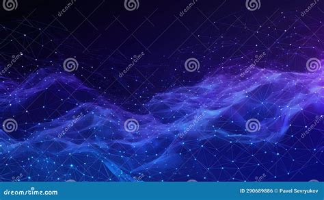 Abstract Neural Network Cascade Stock Illustration Illustration Of Cascade Computer