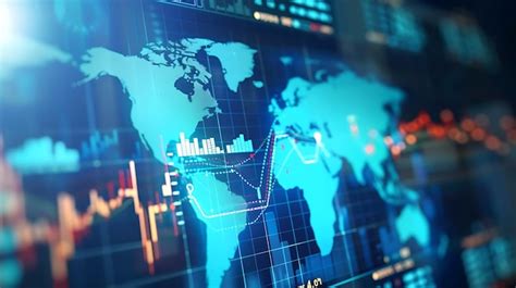Premium Photo Global Business Analytics World Map With Financial Charts And Data