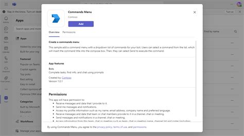 Create A Commands Menu Code Samples Microsoft Learn