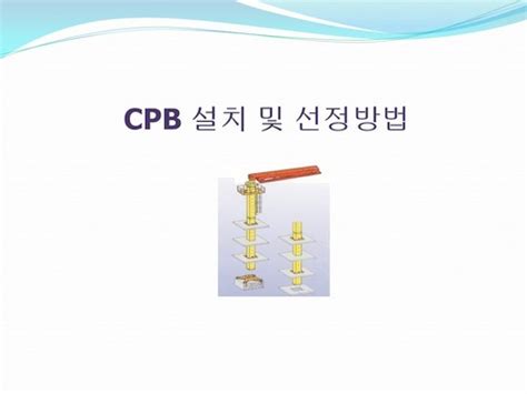 Cpb 양식 서식 샘플 문서자료