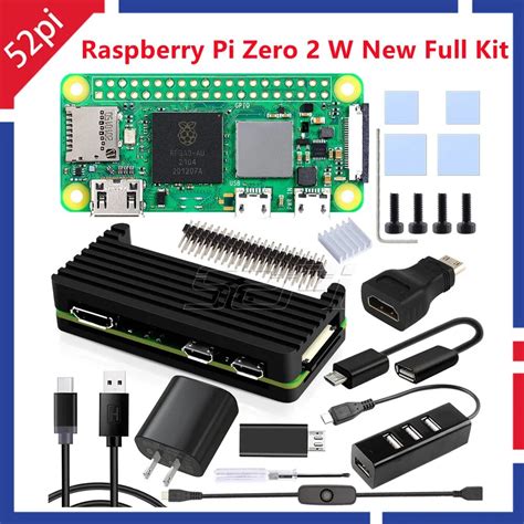 52pi New Raspberry Pi Zero 2 W Quad Core 64 Bit Cortex A53 Bluetooth Ble Wifi 