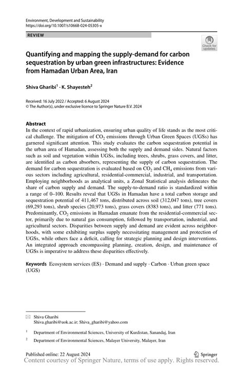 quantifying and mapping the supply demand for carbon sequestration by