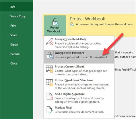 How To Secure Your Excel Workbook With A Password Excel Bytes