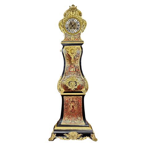 Rare Boulle Style Tortoise Shell Tall Case Clock Renaissance Antiques